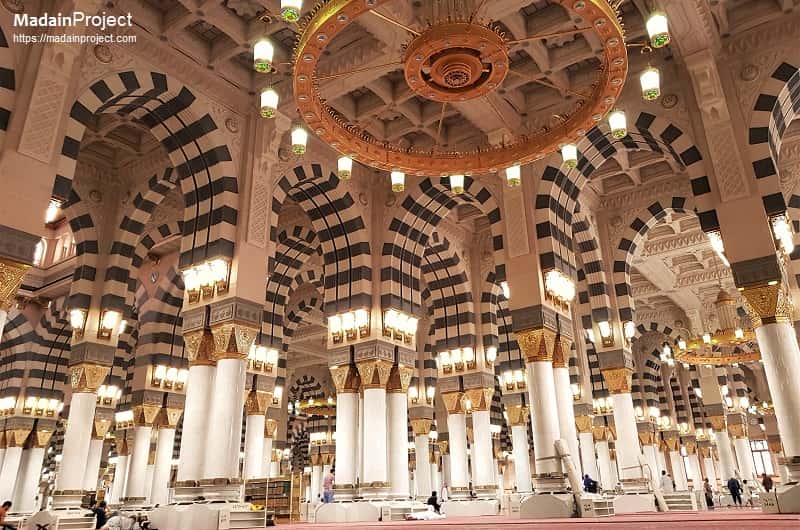 Inside Masjid Al Nabawi